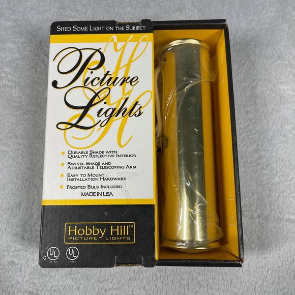 Hobby Hill | Art | Hobby Hill Vtg 7 Picture Light 89 Brass Tone Art ...